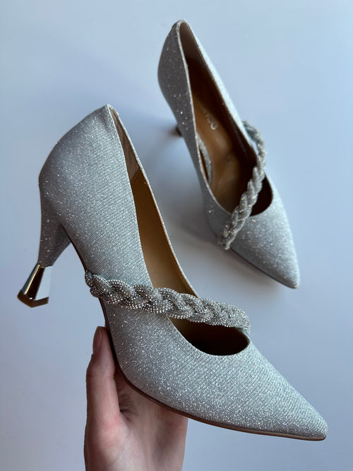 Silver Evening Shoes – Village Shoe Inn